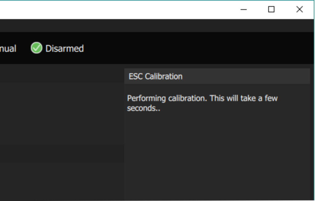 ESC calibration - PX4 Pro Open Source Autopilot